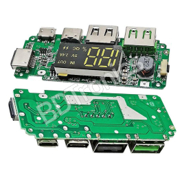 Dual USB Mobile Power Bank Circuit 5V 2.4A USB Type-C Quick Charging ...