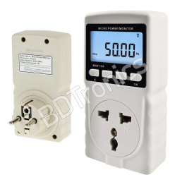 AC Digital Electricity Energy Meter Micro Power Monitor Watt Meter ...
