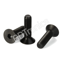M5 Countersunk Flat Head Carbon Steel Hex Allen Bolt MS Machine Screw ...