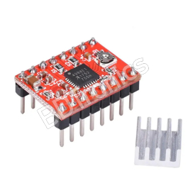 A4988 Stepper Motor Driver Module Red for Pololu RepRap 3D Printer ...