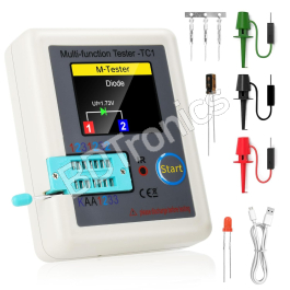 LCR-TC1 1.8" Component Tester Transistor Mosfet Diode LCR Meter IR ...