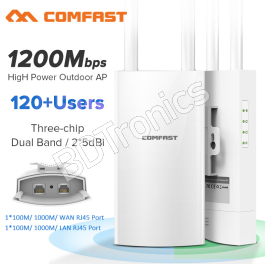 COMFAST CF-EW72 V2 Outdoor WiFi Router 1200Mbps Long Range CPE Wireless ...
