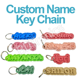 Custom Key Chain with Your Name (3D Printed) in Bangladesh