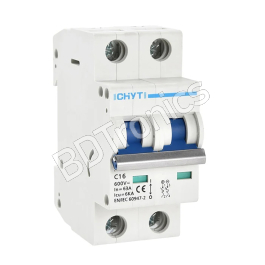 20A DC Circuit Breaker MCB for Solar Panel PV 2P 600VDC 6KA in Bangladesh