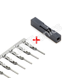 1P Dupont Connector Jumper Wire Cable Housing Male Pin 2.54mm Pitch in ...