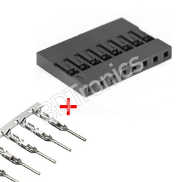 8P Dupont Connector Jumper Wire Cable Housing Male Pin 2.54mm Pitch in ...