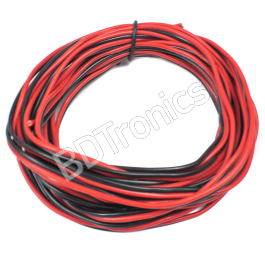 24AWG Flexible Electrical Wire DC Copper Cable Red+Black in Bangladesh