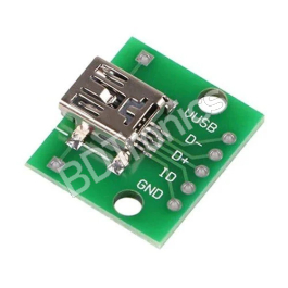 Mini USB to Breadboard Adapter & PCB 2.54mm DIP 5P in Bangladesh
