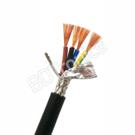 4 Cores RVVP Double Shielded Cable for Stepper Motor CNC Machine Parts ...