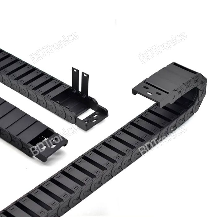 Plastic Cable Carrier Drag Chain Semi-Enclosed Type Wire Transmission ...