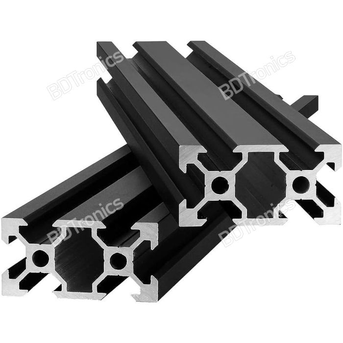 2040 V Slot Black Anodized Aluminum Extrusion Profile for 3D Printer ...