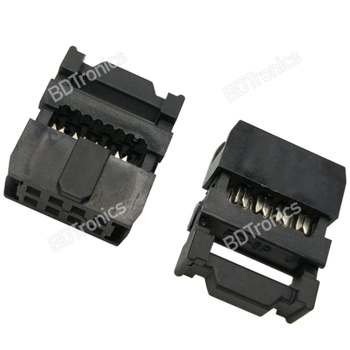 FC-10P Female 2.54mm PITCH 10PIN IDC SOCKET CONNECTORS ISP JTAG HEADER in Bangladesh