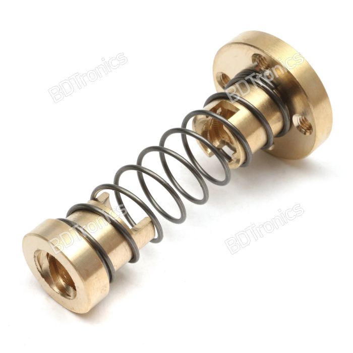 Anti Backlash T8 Lead Screw Nut Flange Brass Nut Lead 8mm Pitch 2mm for ...