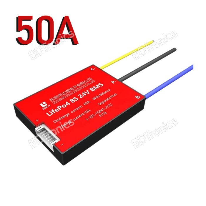 DALY BMS 8S 24V 50A wtih Balance for Lithium Iron Phosphate LiFePO4 ...