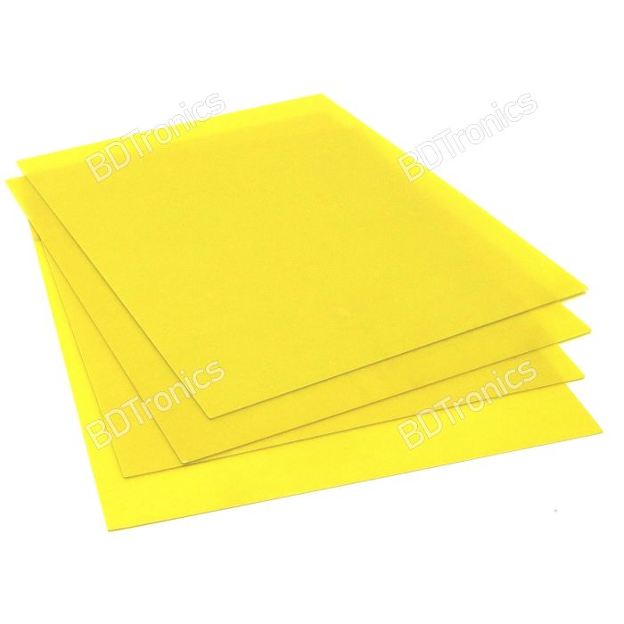 Yellow Epoxy Fiberglass Insulation Plate 0.5mm Thickness 203mm*172mm ...