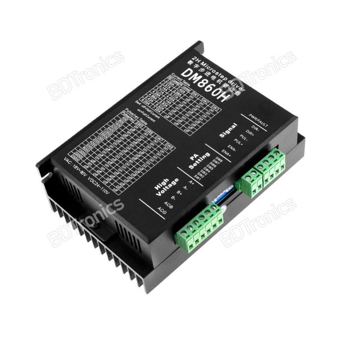 Original DM860H DSP High Current 7.2A Stepper Motor Driver Controller with Fan for NEMA 23 NEMA ...
