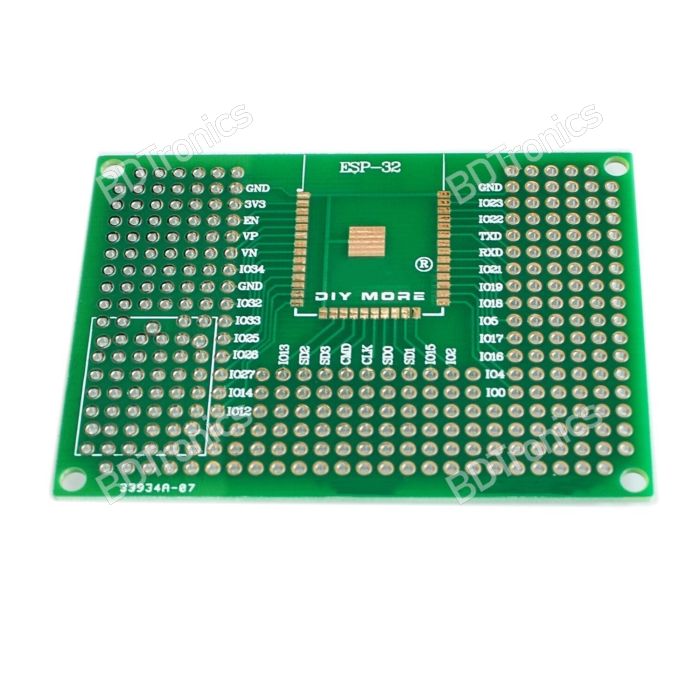Doublesided Bread board for ESP8266 ESP-12F ESP-12E ESP32S ESP32 ...