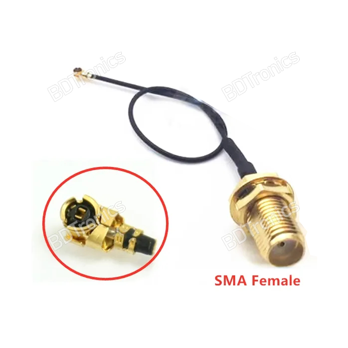 SMA Female to MHF4 IPEX U.FL IPX RF plug Pigtail Cable for WiFi Antenna ...