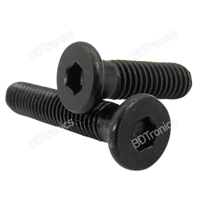 M5 Low Profile Flat Head Carbon Steel Hex Cap Screw Allen Bolt Machine ...
