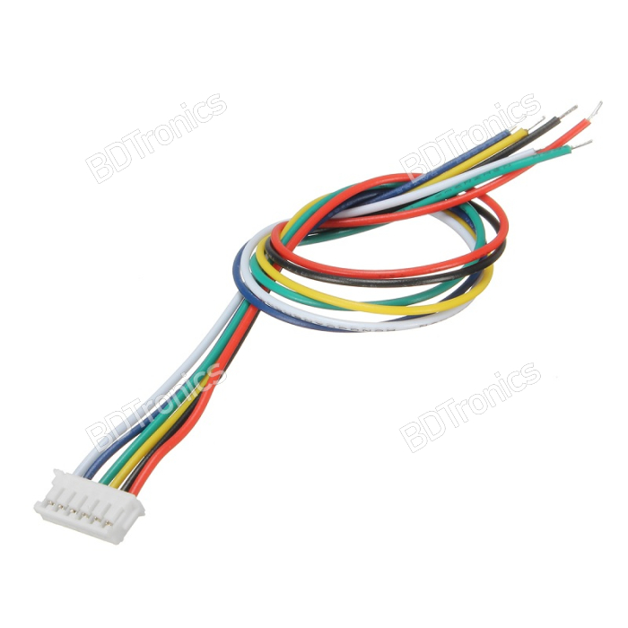 6 Pin JST SH 1.0mm Pitch Female Plug Connector With 100mm Wire price in BD