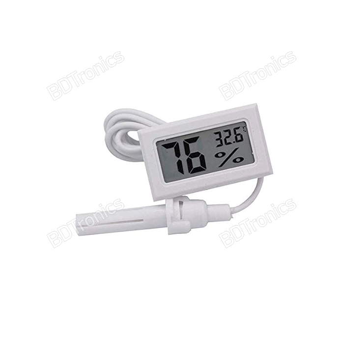 Digital Humidity Thermometer Hygrometer Temperature Meters Gauge Indoor ...