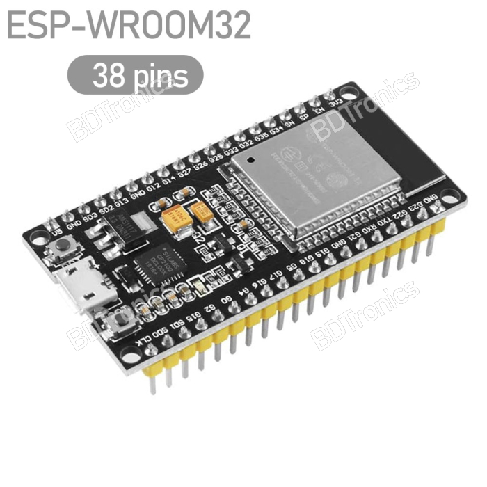 ESP32 WROOM32 (38 Pin) Development Board with Bluetooth and WiFi price ...