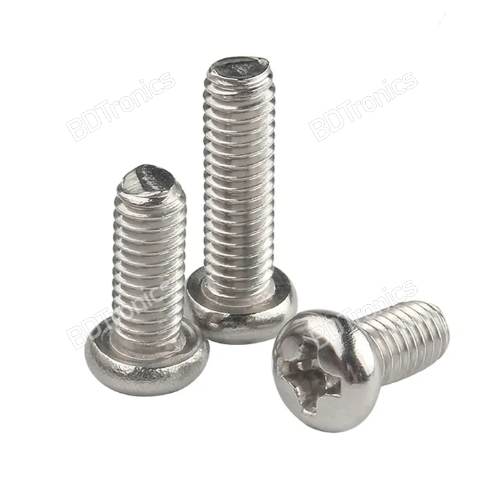 M2.5 Stainless Steel SS Round Phillips Screw Cross Recessed Pan Head ...