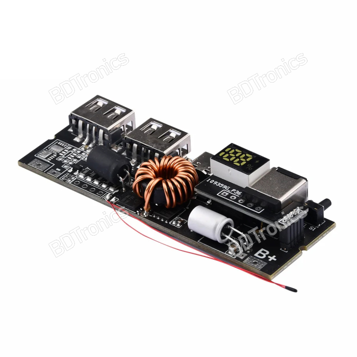 65W Power Bank Circuit 6 Port Bi-Directional Fast Charging QC3 PD3 ...