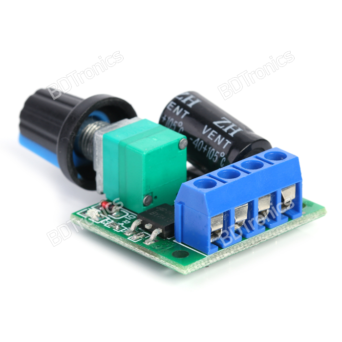 4.5V to 35V 5A 90W PWM Adjustable DC Motor Speed Controller Regulator ...