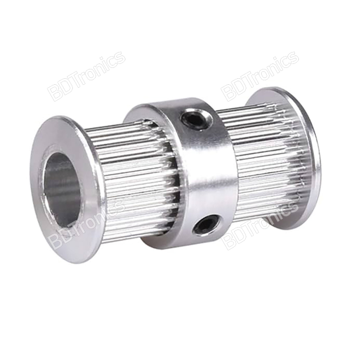 GT2 Double Head Pulley 20 Teeth Bore 8mm Belt Width 6mm Aluminium ...