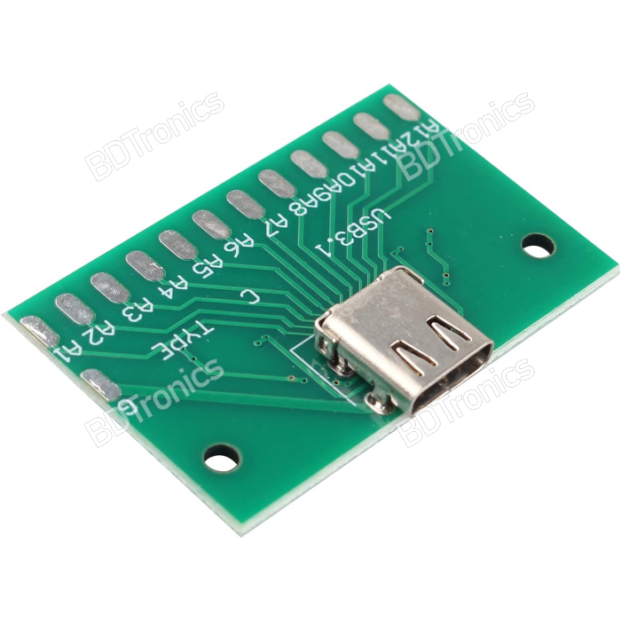 USB Type C Female to Breadboard Adapter & PCB 2.54mm DIP 13P price in BD