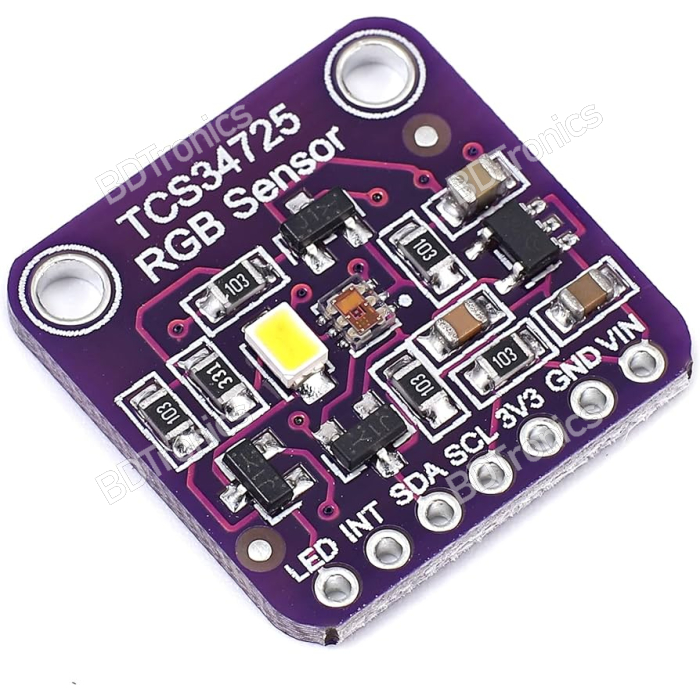 CJMCU-34725 RGB Color Sensor with IR filter and White LED TCS34725 ...
