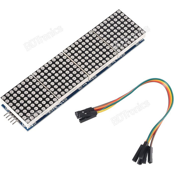 MAX7219 4 Channel Dot Matrix LED Display Panel Module (Red Color) price ...