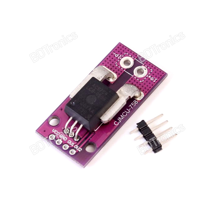 ACS758 50A ACS758LCB-050B Current Sensor Module for Arduino Raspberry ...