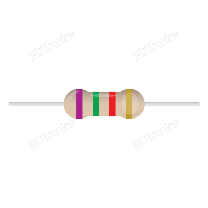 7.5K Ohm 1/4W Resistor price in BD