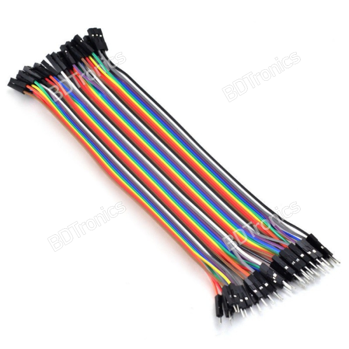Male to Female 40pcs 20cm Dupont Header Jumper Wire for Breadboard ...