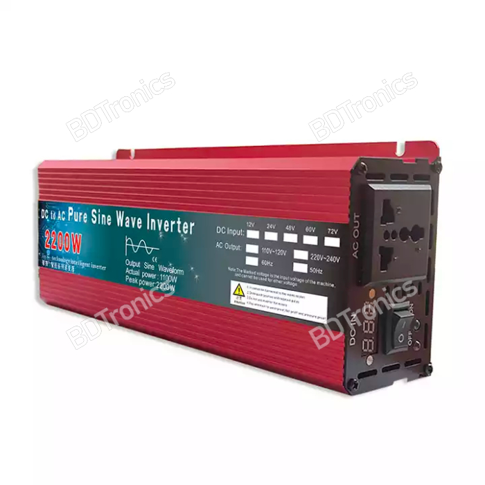 High Quality 2200W Pure Sine Wave Solar Inverter Input 12V 24V 48V DC ...