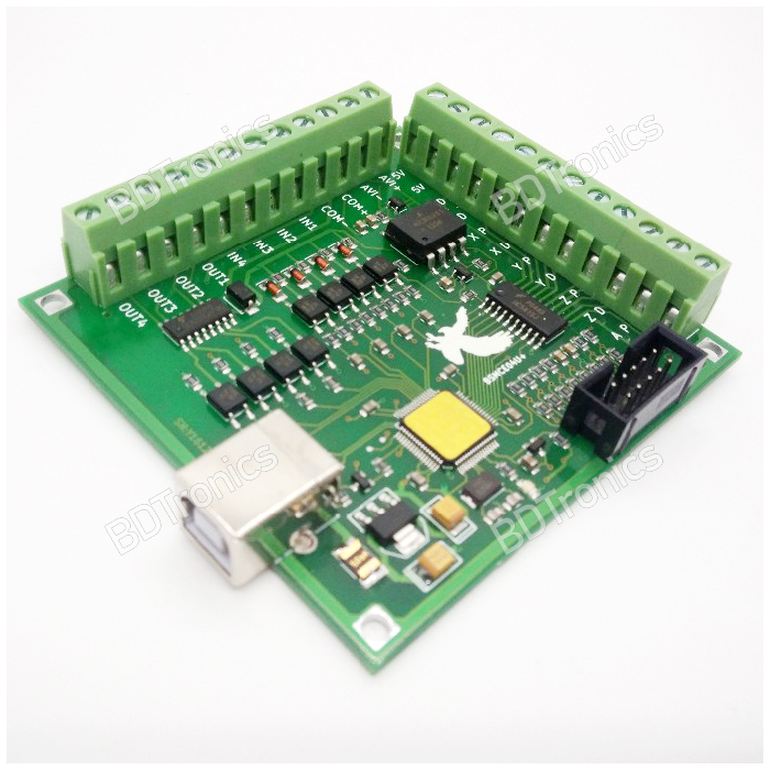 USB MACH3 100Khz 4 Axis CNC Controller Board Motherboard with Slave ...