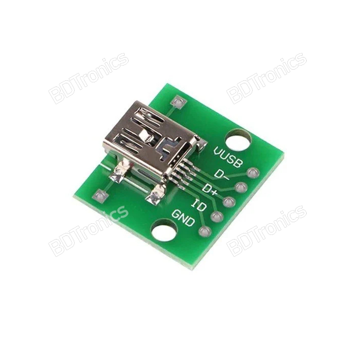 Mini USB to Breadboard Adapter & PCB 2.54mm DIP 5P price in BD