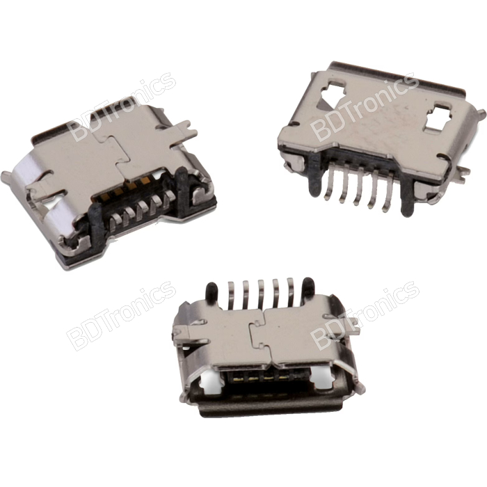 SMD Micro USB Type-B Charging Port Charger 5-Pin Connector Socket price ...