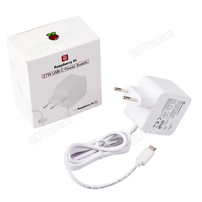 Official 27W Raspberry Pi 5 Power Supply Adapter (USB-C) price in BD