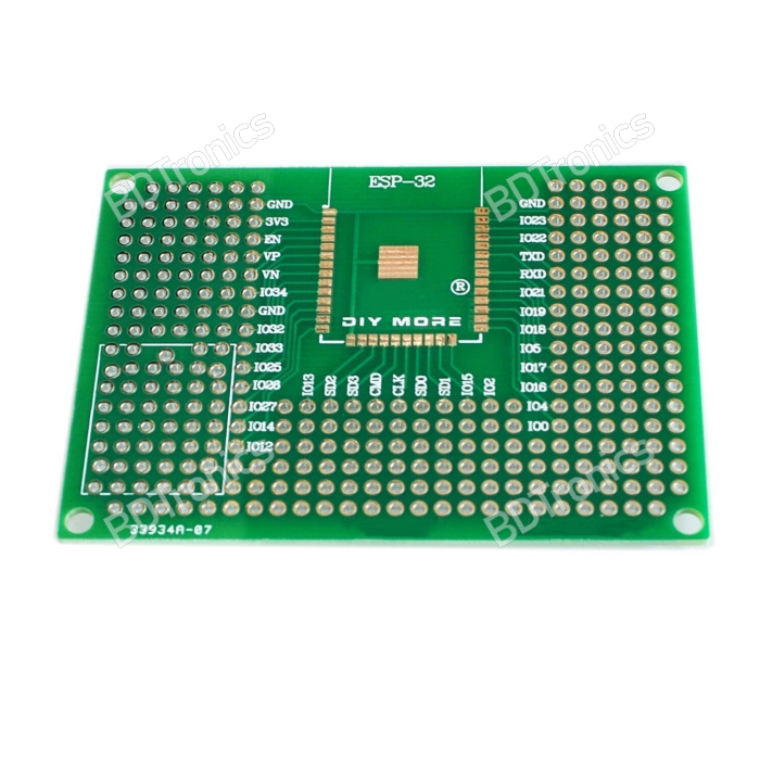 Doublesided Bread board for ESP8266 ESP-12F ESP-12E ESP32S ESP32 ...