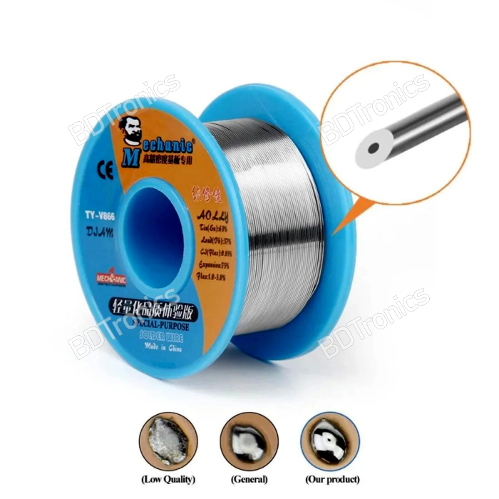 Mechanic TY-V866 High Quality Flux Core Solder Wire 0.6mm (40G) price in BD
