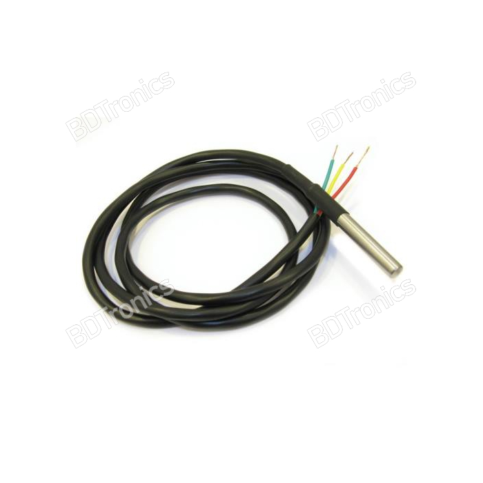 DS18B20 Waterproof Digital Temperature Sensor Probe with 1 Meter Cable ...