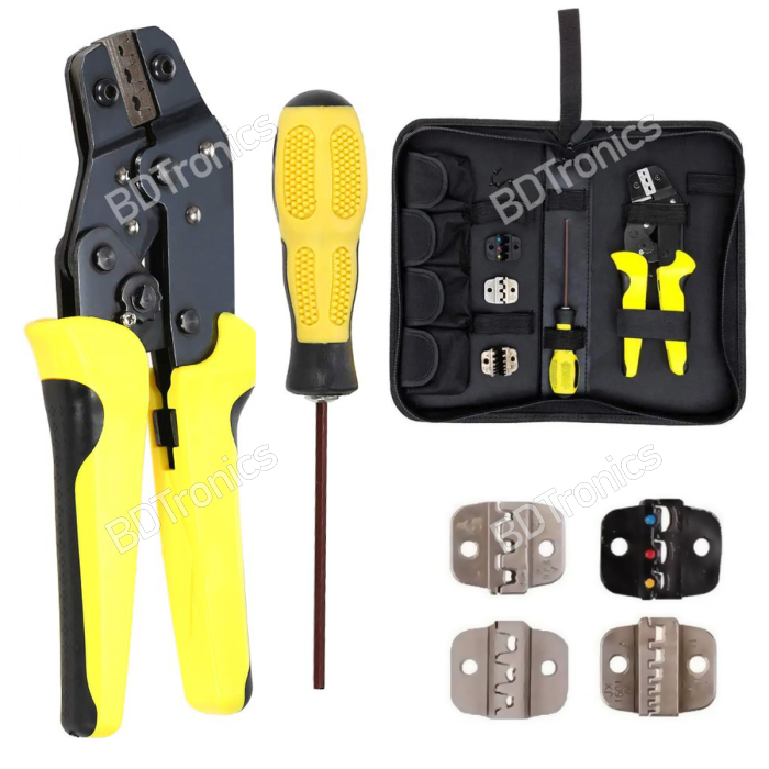 4 in 1 Professional Wire Crimper Pliers Terminal Ratchet Crimping Tool ...