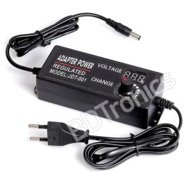 Adjustable 3-24V 3A DC Power Supply Adapter with Display in Bangladesh