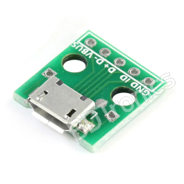 Micro USB to Breadboard Adapter & PCB 2.54mm DIP 5P price in BD