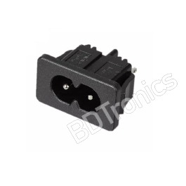 2 Pin AC Plug Panel Mount Connector price in BD