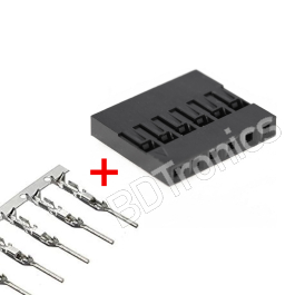 6P Dupont Connector Jumper Wire Cable Housing Male Pin 2.54mm Pitch ...