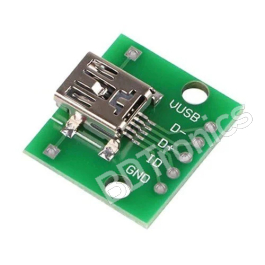 Mini USB to Breadboard Adapter & PCB 2.54mm DIP 5P price in BD
